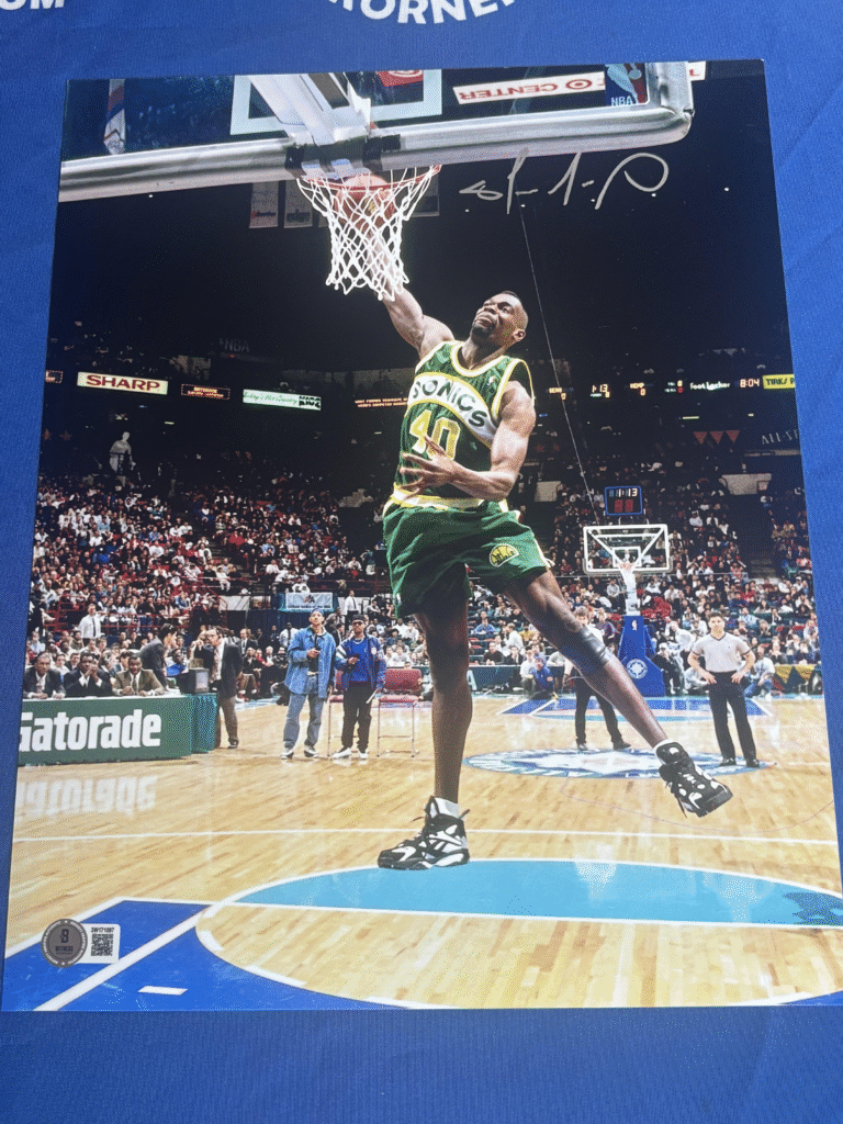 Autographed 11x14 photo of Seattle Super Sonic All-time Great Shawn ...